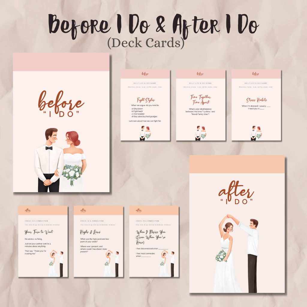 Before I Do and After I Do Deck Cards